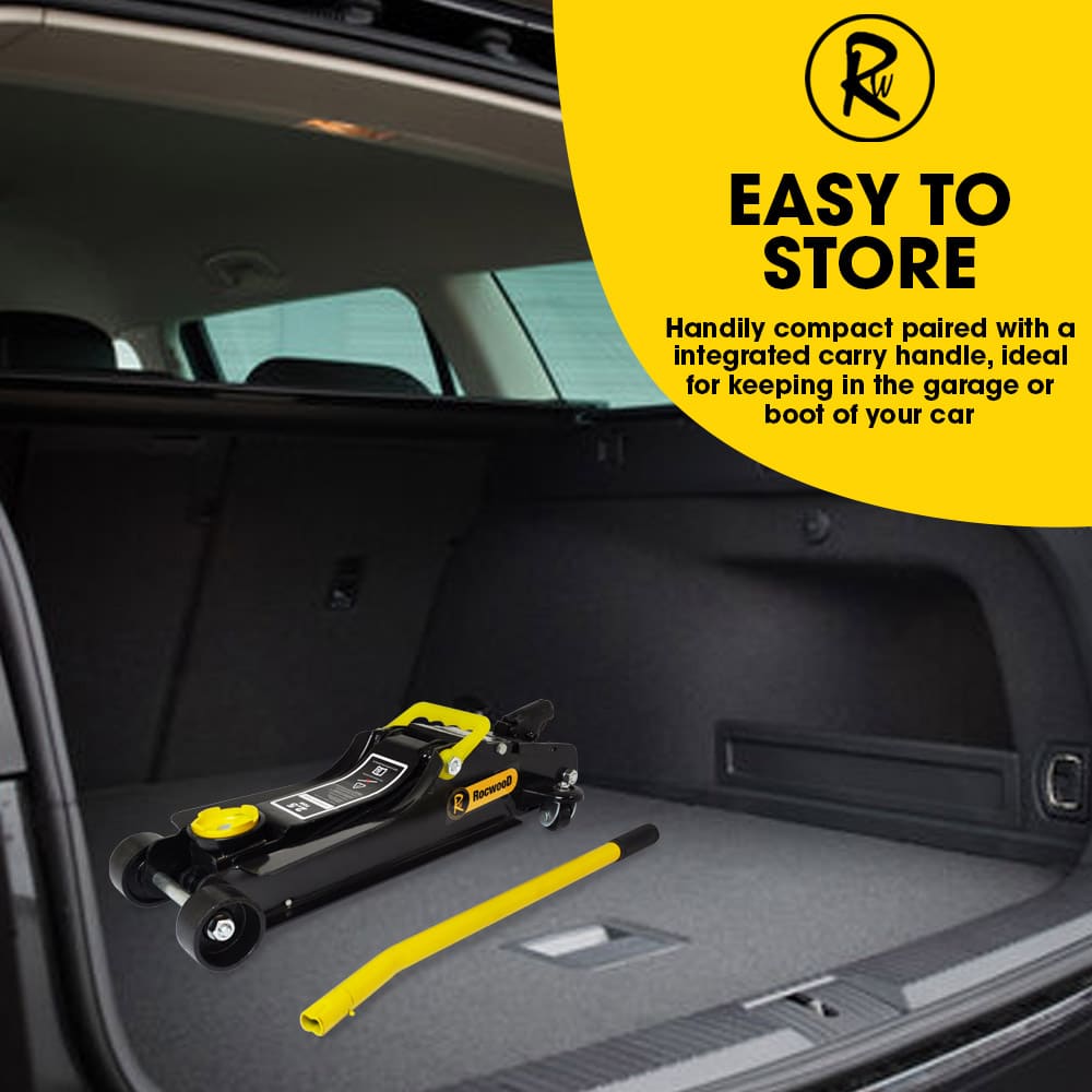 RocwooD 2.5 Ton Trolley Jack Low Profile - RocwooD